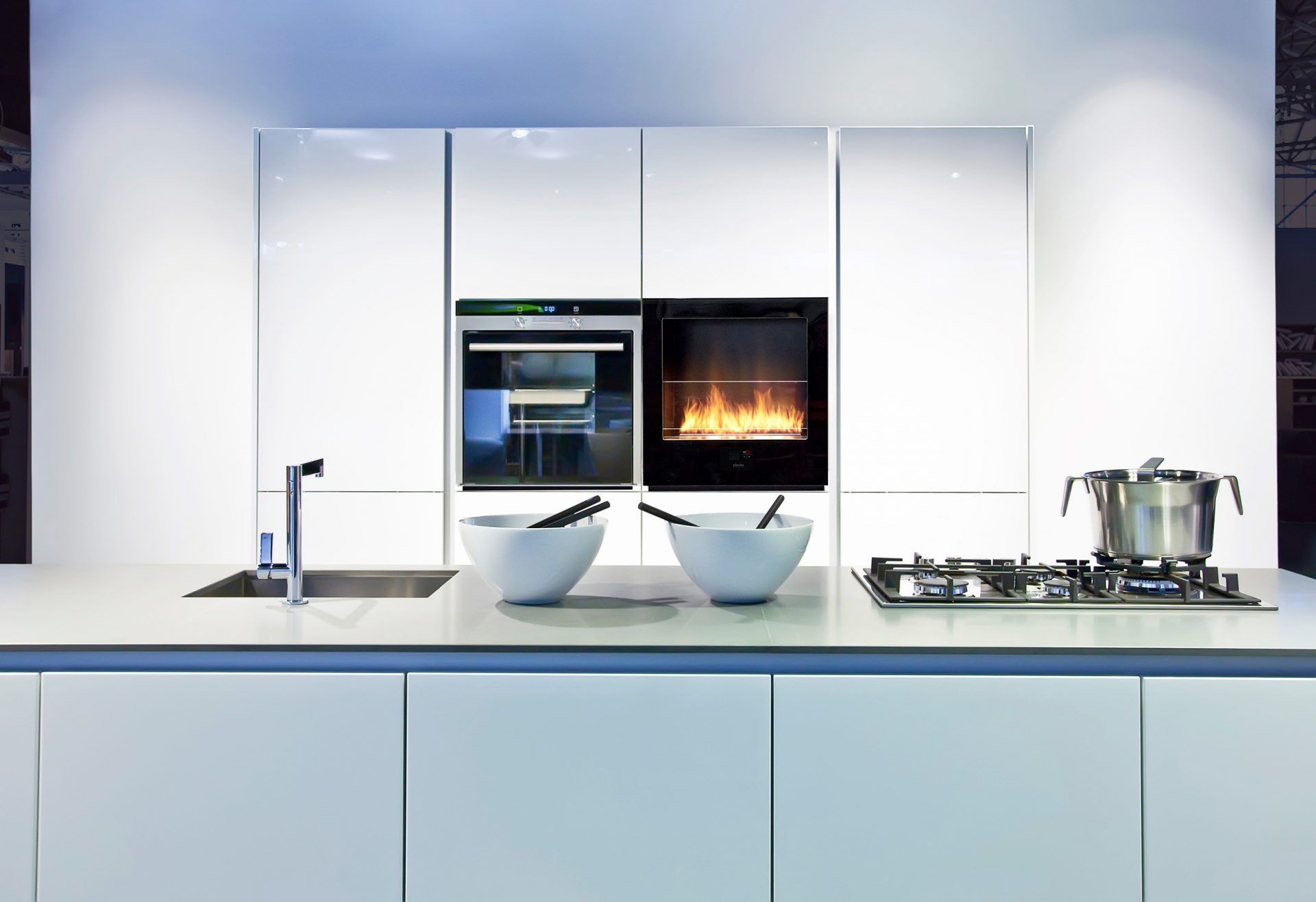 Three scenes of fire design Planika at the Milan Design Week | Planikafires